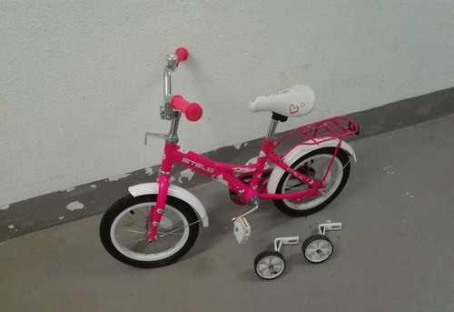 Детский велосипед 14 дюймов для девочки б/у