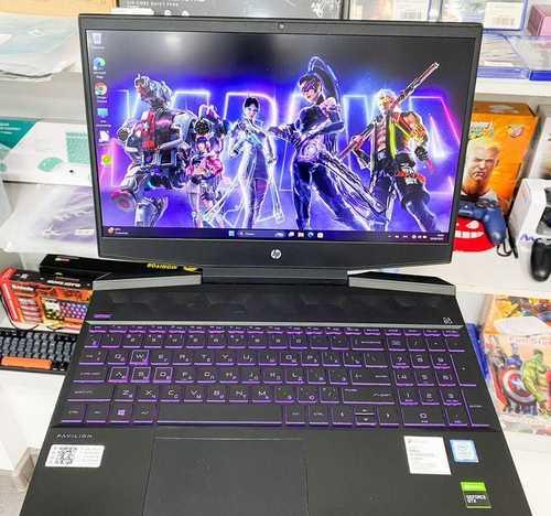 Игровой ноутбук HP intel i5/GTX 1660Ti/16Gb/SSD512