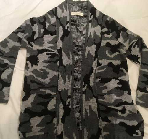 Кардиган Zara M камуфляж серый
