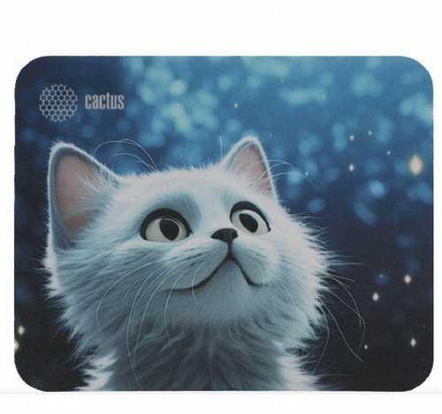 Коврик для мыши Cactus White Cat 220x180x2мм (CS-MPC-P06XS)