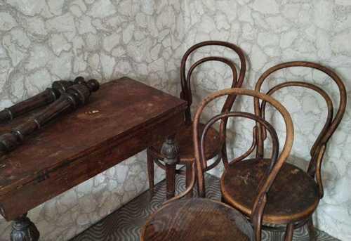 Венские стулья Тонэть и ламбердный стол