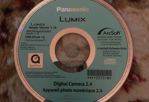 Установочный диск для фотоапарата Панасоник