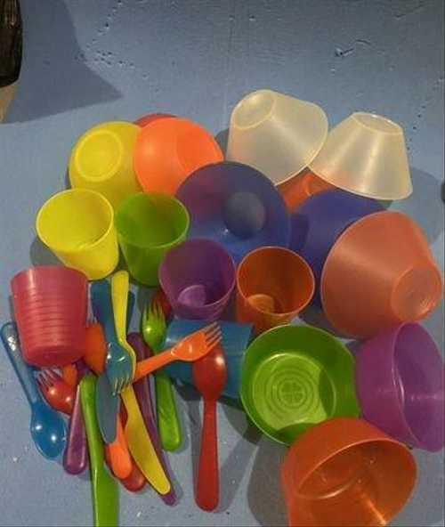 Пластиковая посуда IKEA