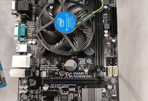 Комплект 1 150 Gigabyte GA-H81M-D2V + I3-4350