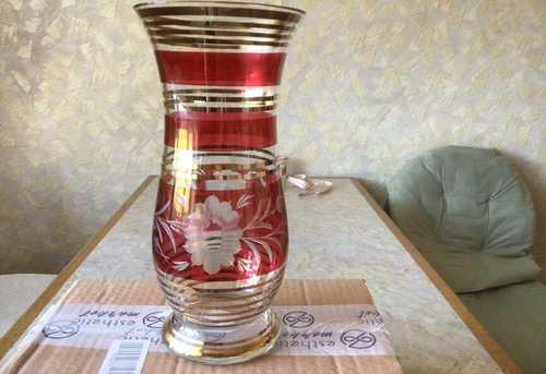 Ваза для цветов Богемия Чехия
