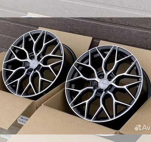 Новые диски R17 4/100 Vossen HF2 Black Rio Vesta