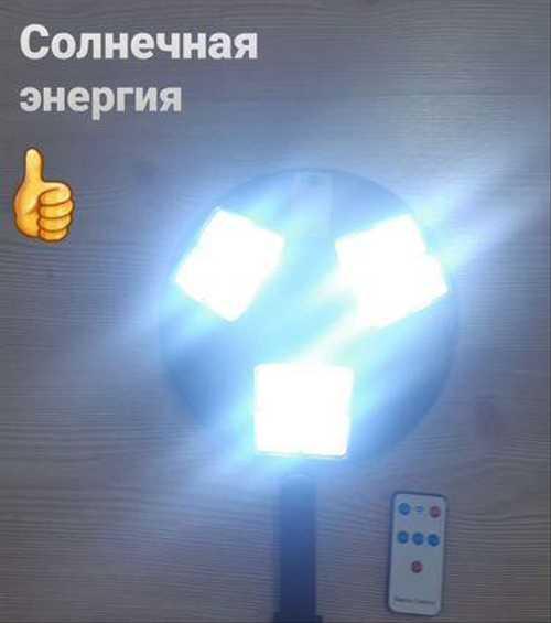 Солнечный прожектор уличный с датчиком движения