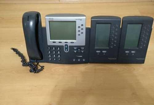 IP Телефон Cisco CP-7962 и две консоли ср 7915