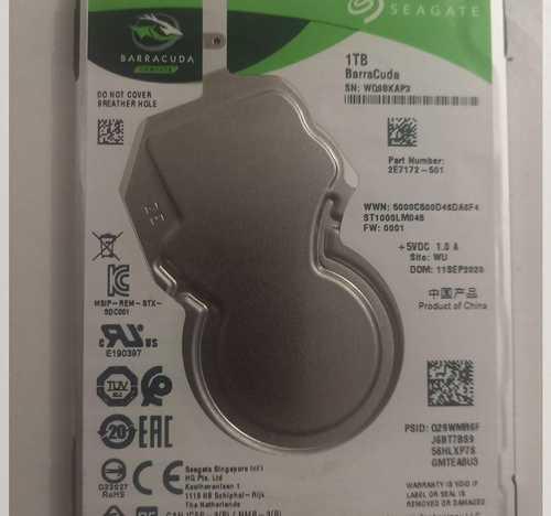 1 тб Жесткий диск Seagate barracuda