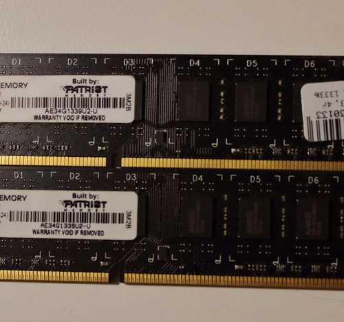 Оперативная память ddr3 4 gb AMD Patriot