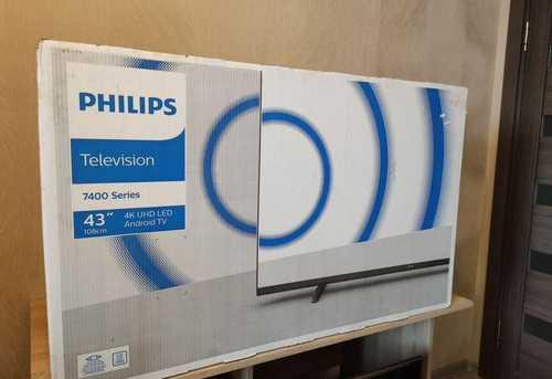 Безрамочный 4K Philips SMART TV Wi-Fi 2023