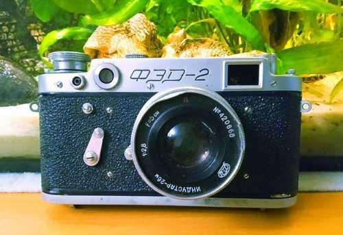 Фотоаппарат фэд-2 синий с Индустар 26м