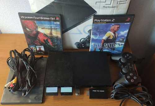 Sony PS2 128 gb+40 игр