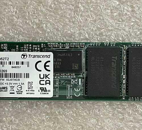 Новая SSD Transcend M2 SATA 3 TS512gmts952T2