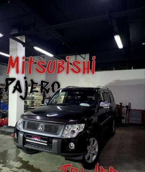 Светодиодные bi led линзы Mitsubishi Pajero 4 IV