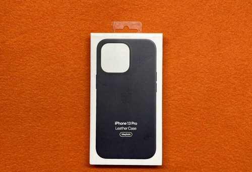 Apple 13 Pro Leather Case Midnight (New)
