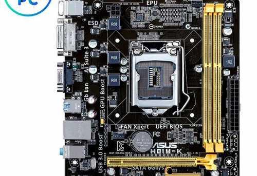 Материнская плата LGA1150 asus H81M-K Б.У