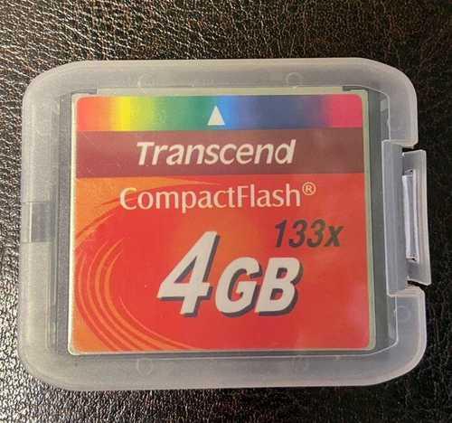 Transcend compact flash 133x 4gb