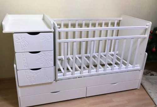 Детская кровать для новорожденных. Трансформер