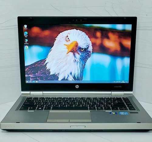 Ноутбук HP EliteBook для учебы работы SSD 8gb HD14