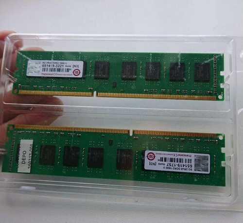 8GB 2Rx8 DDR3 1600 U Transcend