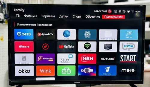 Телевизор Telefunken 32”/Smart/USB/HDMi/Гарантия