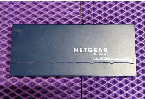 Коммутатор FS108Pv3, Netgear, POE, 8 портов, 100 М