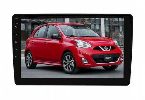 Штатная магнитола 10 дюймов для Nissan Micra (K13)