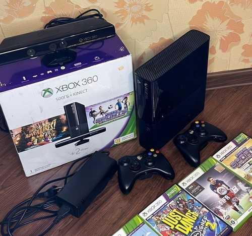 Xbox 360 E 500Gb   kinect не прошитый