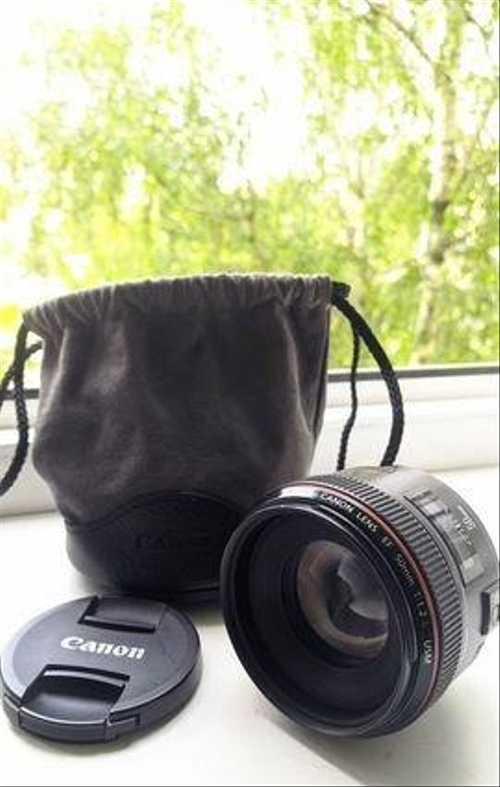 Обьектив Canon EF 50 mm 1.2 L USM