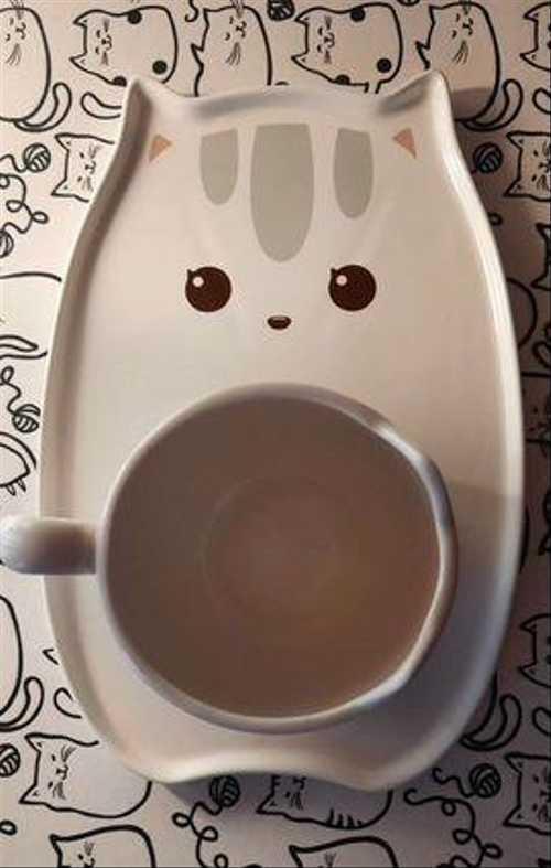 Чайная пара Кошка