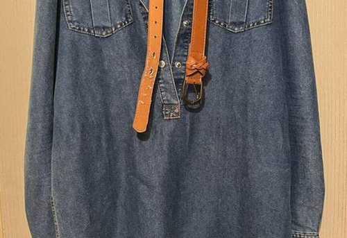 Платье джинсовое с поясом Denim Obsession