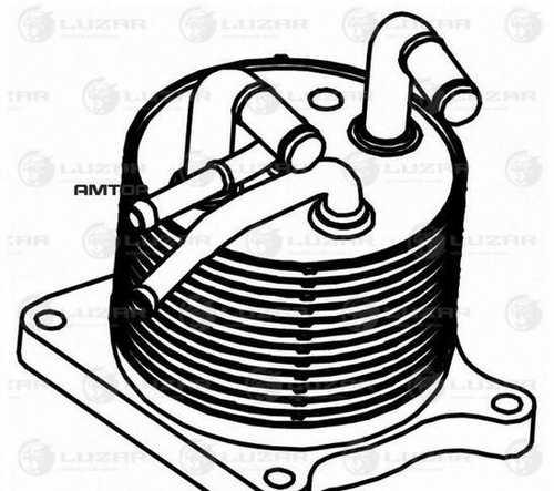 Luzar LOC1141 Радиатор масл. для а/м Mitsubishi Ou