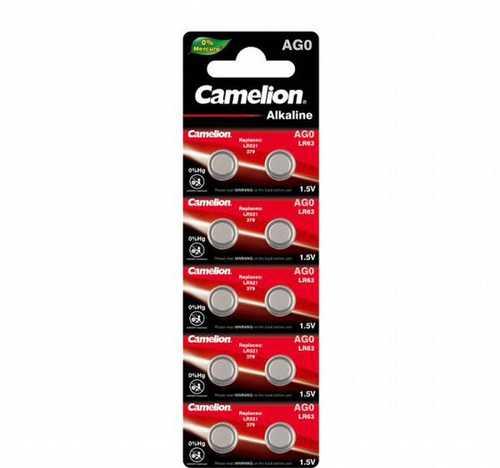 Батарейка Camelion G0/LR521/LR63/LR50/379A/179 BL10 Alkaline (10/100/3600)