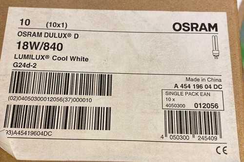 Лампа Osram G24d-2 Dulux D 18/840