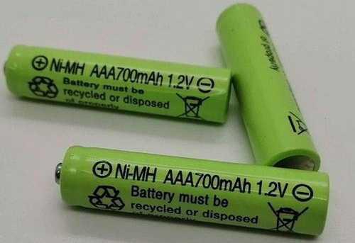 Аккумуляторные батарейки ааа (мизинчиковые)