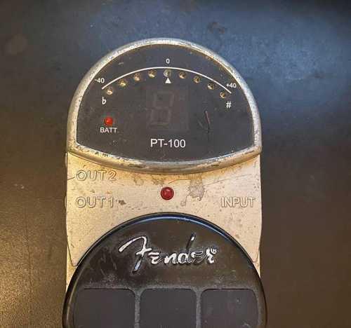Тюнер для гитары педаль fender