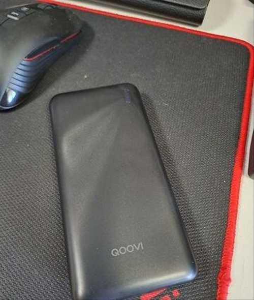 Повербанк qoovi 10000mAh 2xUSB USB Type C, USB mic