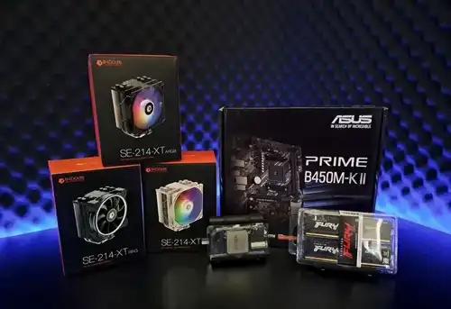 Новый Asus B450 / Ryzen 5 / Охлаждение / озу