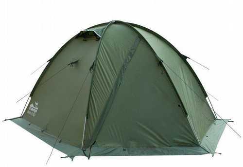 Палатка Tramp Rock 3 v2 (зеленая и серая)