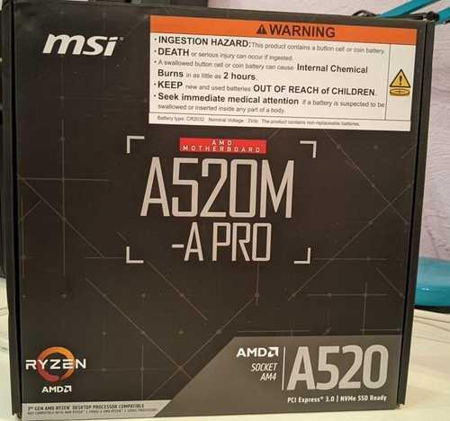 Мат.плата Msi A520M A-Pro