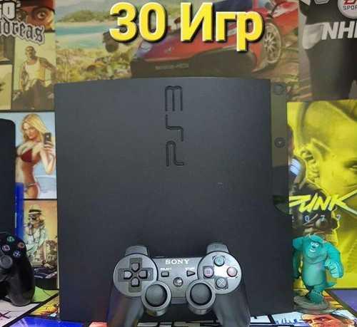 Sony PS3 Playstation Slim 30 Игр 320Гб