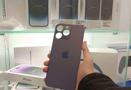 Заднее стекло на iPhone 14 Pro Max (пурпурный)