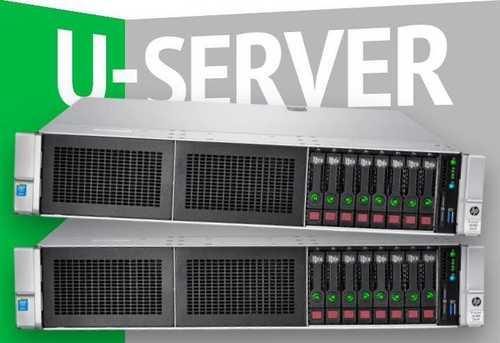Сервер HP DL380 Gen9 8SFF P440ar 2x800W платформа