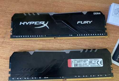 Оперативная память ddr4 16gb (8*2) 3600 hyper RGB