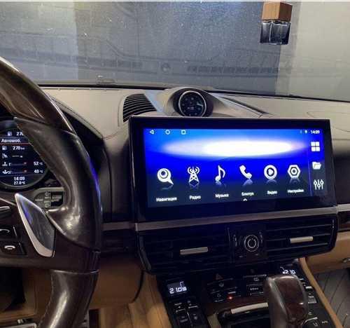 Штатный монитор на Android для Porsche Cayenne