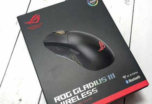 Мышь игровая asus ROG Gladius III Wireless бу