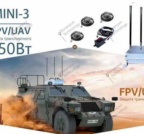 Автомобильный подавитель FPV дронов 3 канала