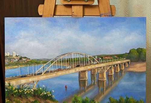 Картина "Мост через реку Белую"
