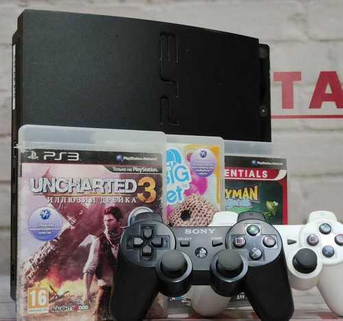 Sony PS3 Slim 1 tb прошитая Cobra